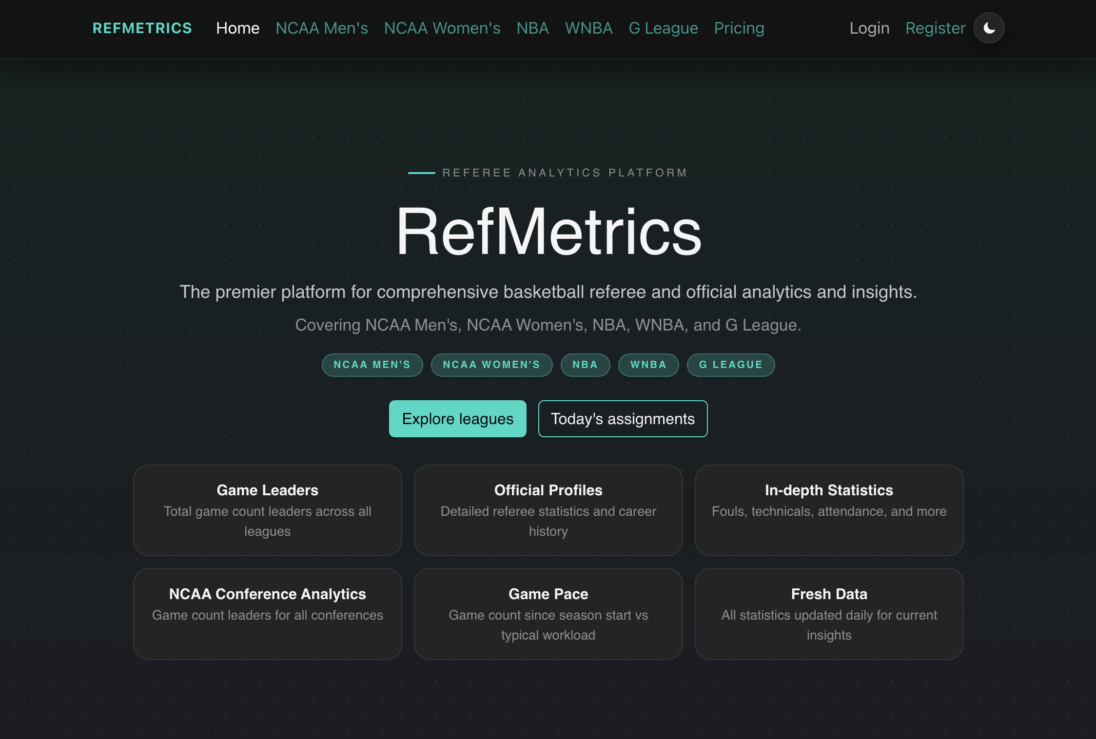 NBA Basketball Referee Statistics 2024-25 | 107 Officials | RefMetrics